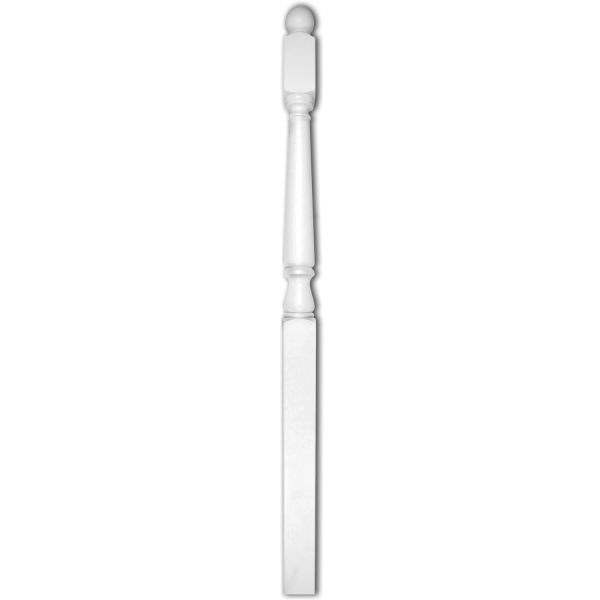 White Primed Complete Newel Post | Jackson Woodturners
