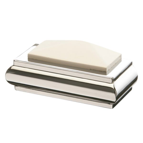 The Axxys Solo White & Chrome Half Cap