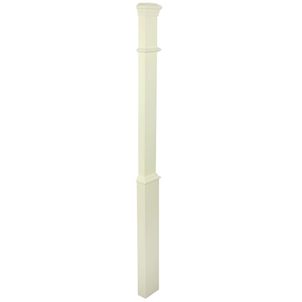 White Primed Box Half Newel Post | Jackson Woodturners