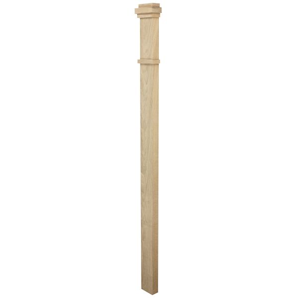 Oak Slim Box Half Newel Post 1500mm x 90mm | Jackson Woodturners