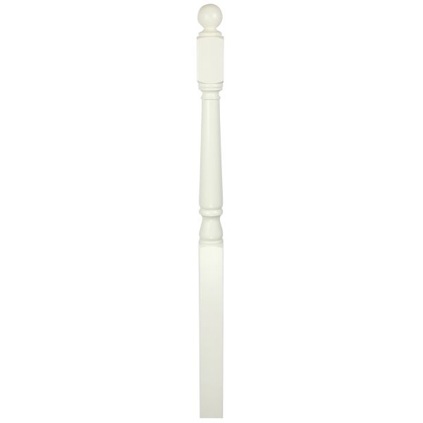 White Primed Complete Newel Post | Jackson Woodturners