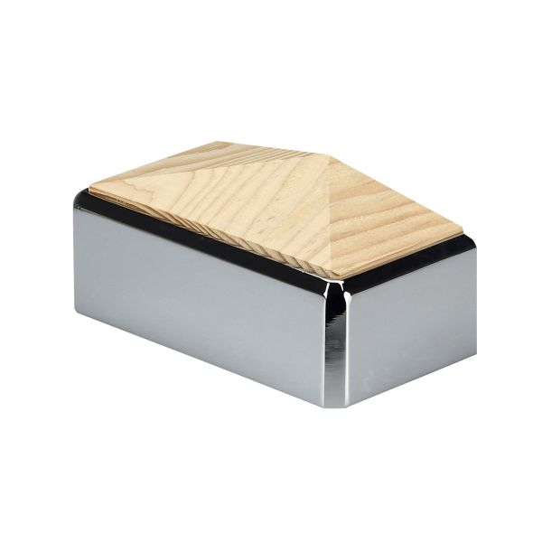 Forge Chrome & Hemlock 90mm Cap Half | Jackson Woodturners