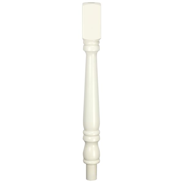 White Primed Plain Turned Newel Post 82mm | Jackson Woodturners