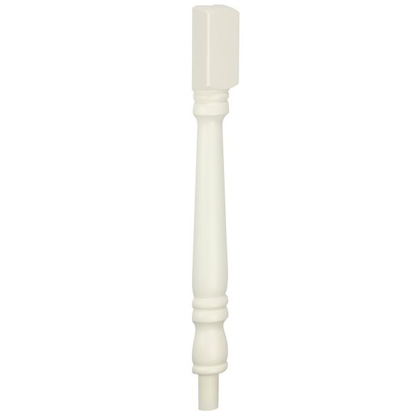 White Primed Plain Turned Newel Post Half 90mm | Jackson Woodturners