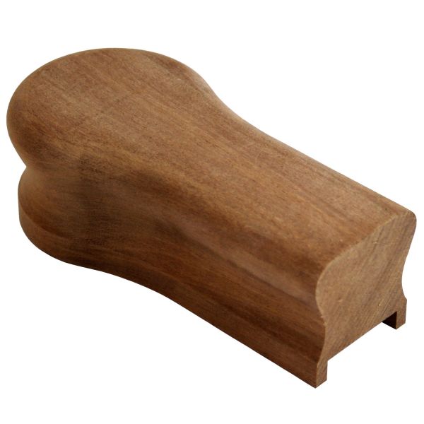 Dark Hardwood Handrail Opening Cap | Jackson Woodturners