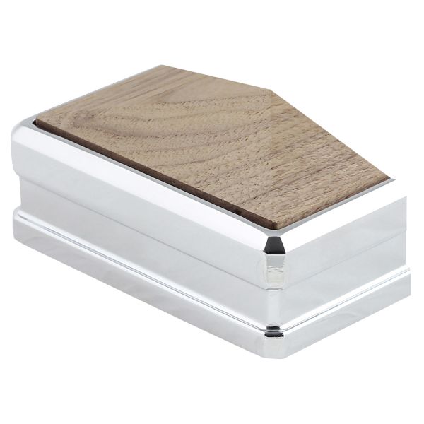 Solution Walnut & Chrome Half Cap | Jackson Woodturners