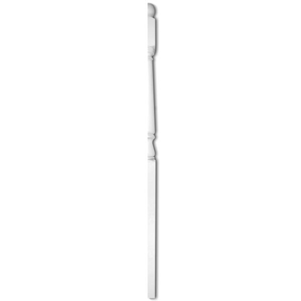 White Primed Complete Newel Post Half | Jackson Woodturners